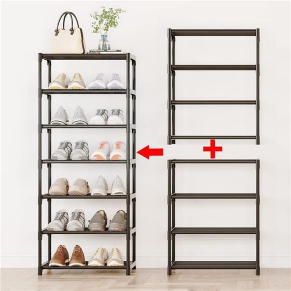 Storage & Organization | Sokosen 4tier Small Shoe Rack Metal Stackable ...